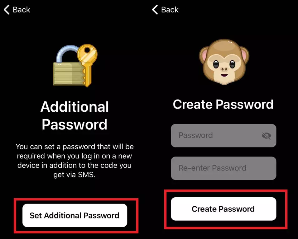 ຕັ້ງລະຫັດຜ່ານເພີ່ມເຕີມສໍາລັບການຢັ້ງຢືນສອງຂັ້ນຕອນໃນແອັບ Telegram
