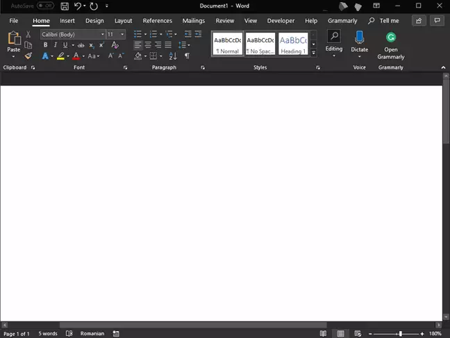 เปิดใช้งานโหมดมืดใน Microsoft Office