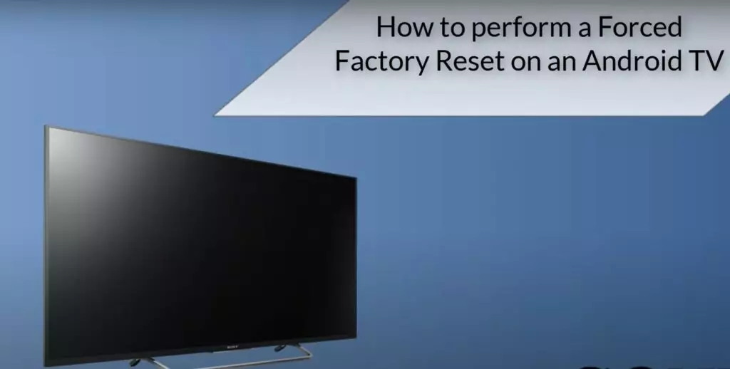 Resetare hard din fabrică Sony Smart TV