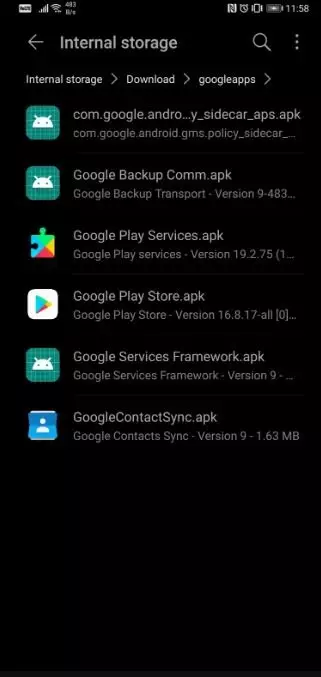 google apps Huawei p40