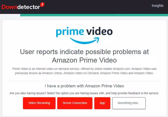 تحقق من Prime Video Servers