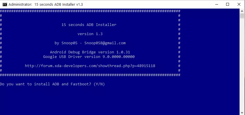 Cách cài đặt ADB và Fastboot trên Windows