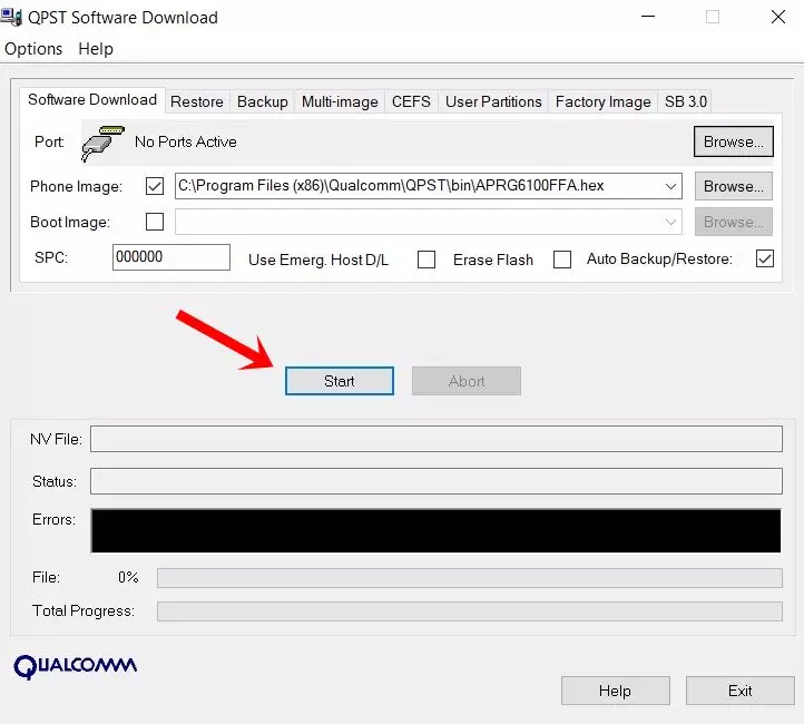 nis QPST Flash Tool