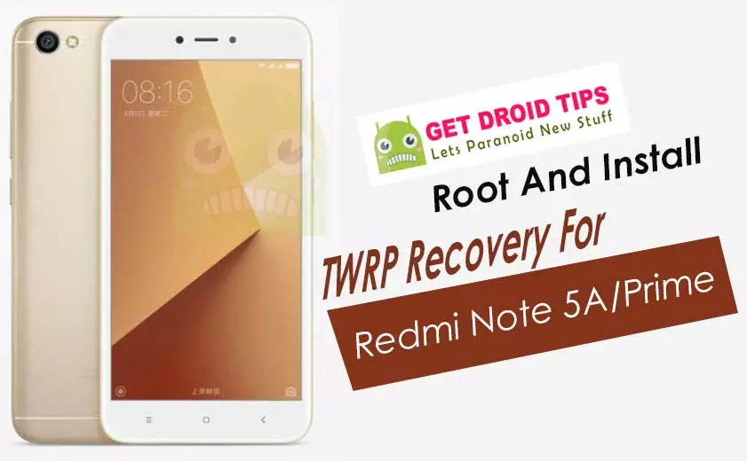 ოფიციალური TWRP აღდგენა Redmi Note 5A/Prime-ზე (როგორ დავაყენოთ და დააინსტალიროთ)