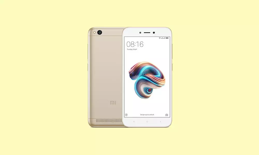 Iweghachite TWRP gọọmentị na Xiaomi Redmi 5A (Otu esi gbanye mgbọrọgwụ na wụnye)