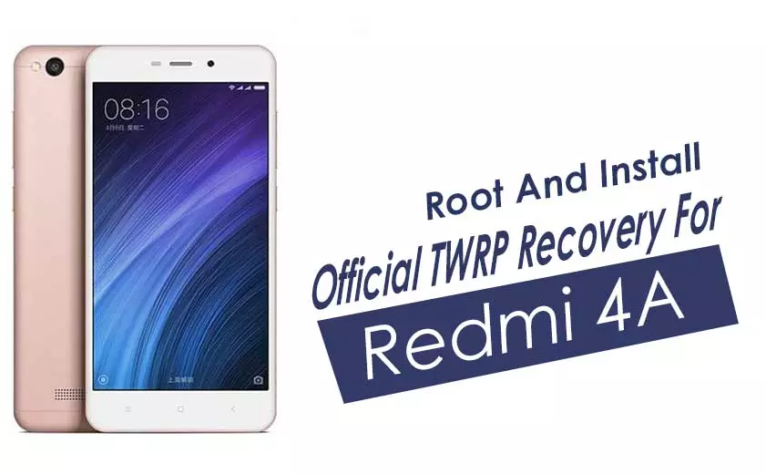 Soo kabashada rasmiga ah ee TWRP ee Xiaomi Redmi 4A (sida loo rujiyo oo loo rakibo)