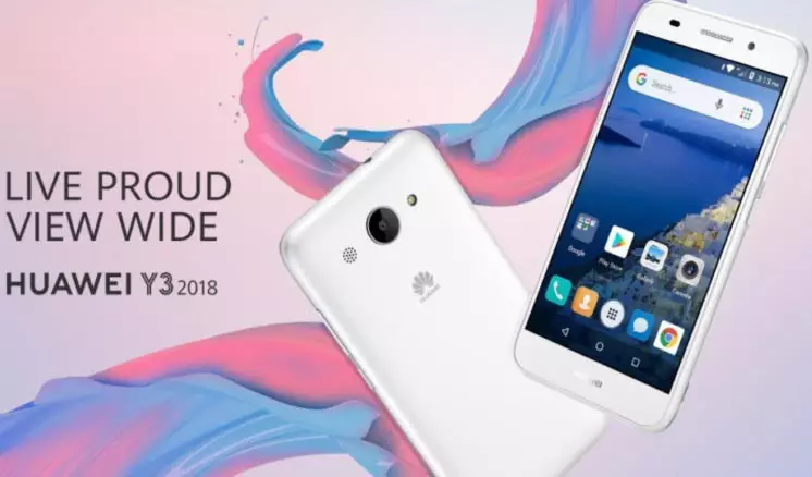 Huawei Y3 2018 ҳамчун аввалин смартфони Android Go аз OEM намоиш медиҳад