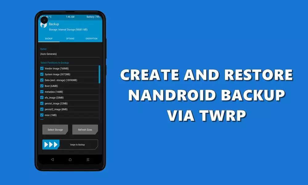 sandaran twrp