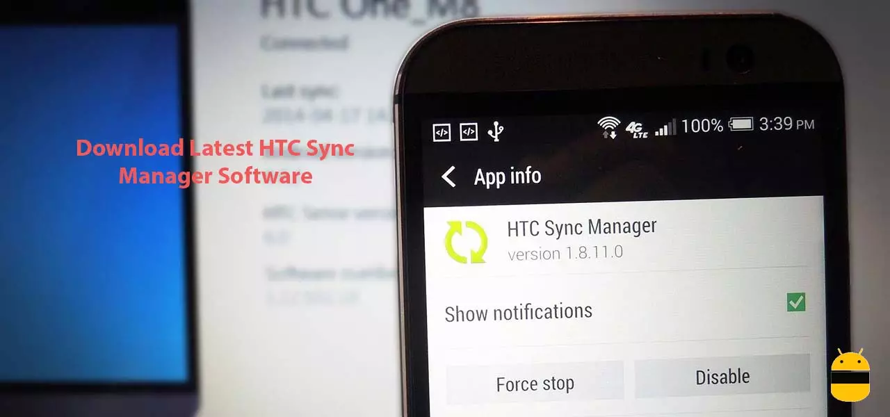 Lejupielādējiet jaunāko HTC Sync Manager programmatūru