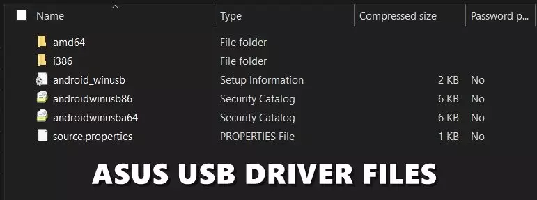 Файлы драйвераў asus