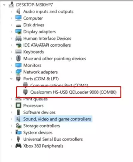 Qualcomm-HS-USB-QDLoader-9008