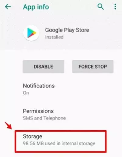 Corrigir o erro da Google Play Store DF-DFERH-01