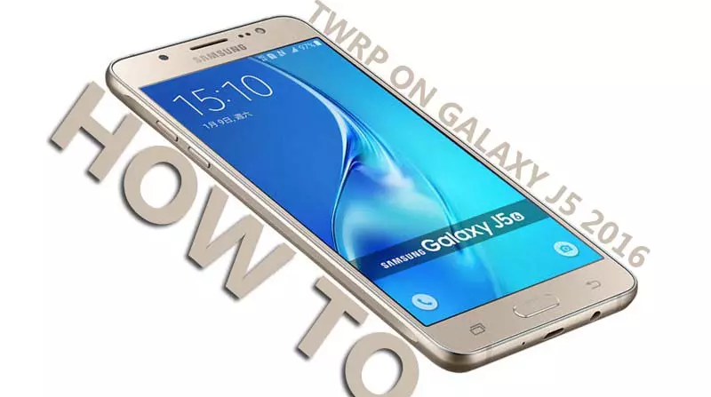 Oficiala TWRP-Reakiro Sur Samsung Galaxy J5 2016 | Enradiki Vian Telefonon