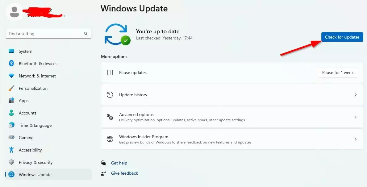 Actualización de WindowsWindows 11