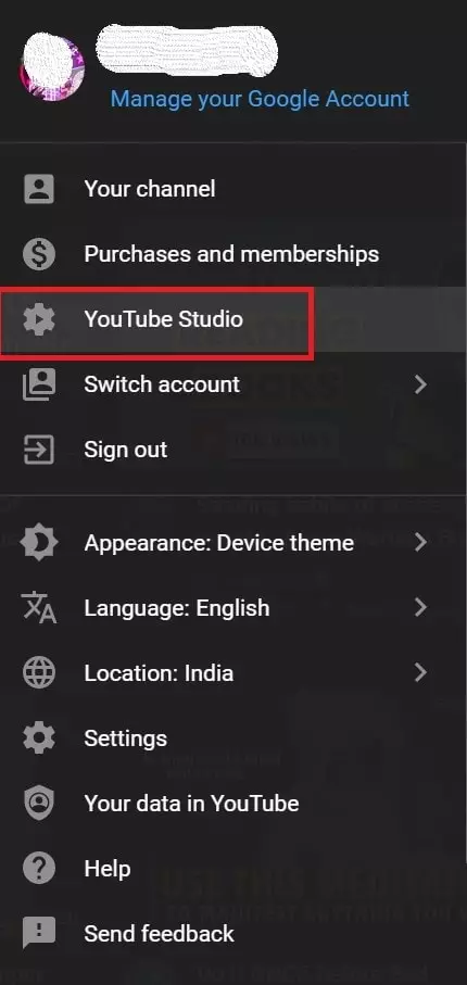 Truy cập YouTube studio để thêm văn bản phụ đề vào video