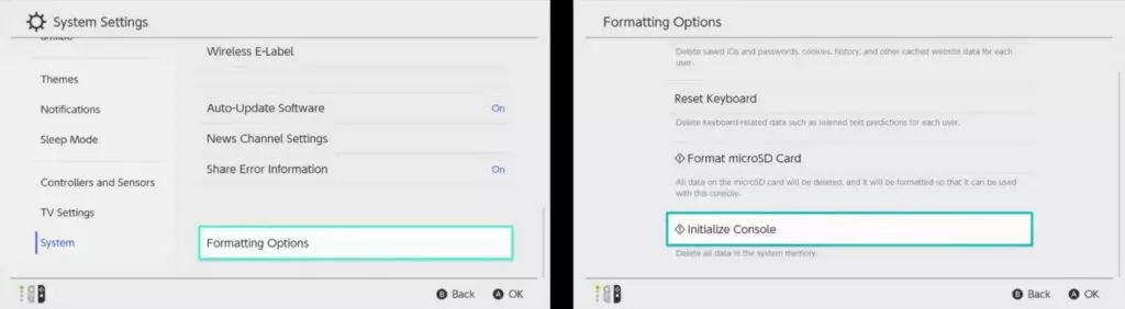 Yuav Ua Li Cas Factory Reset Nintendo Hloov