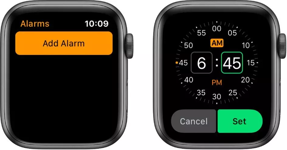 Setel weker ing Apple Watch