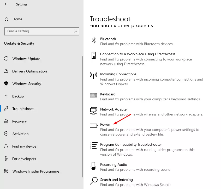 Åtgärda problem med batteri som inte laddas efter Windows 10-uppdatering 46576_2