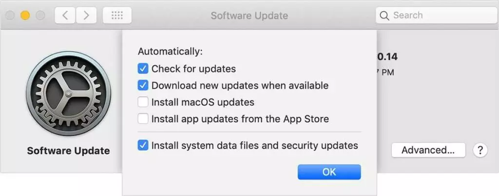 macOS カタリナ アップデート