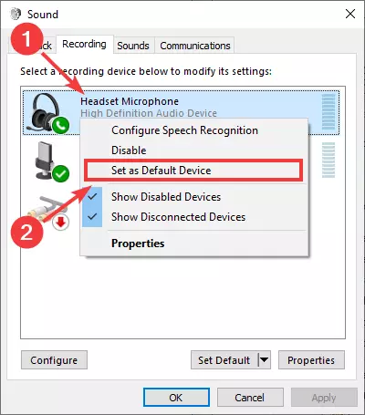 ditetapkan sebagai default