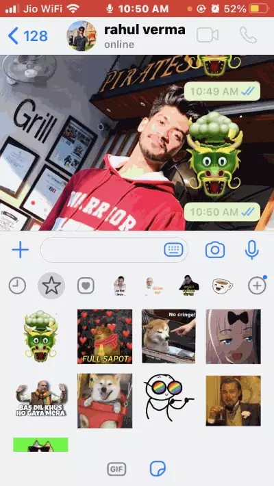 ວິທີການໃຊ້ສະຕິກເກີ iMessage Memoji ໃນ WhatsApp ຫຼືແອັບຯອື່ນໆ