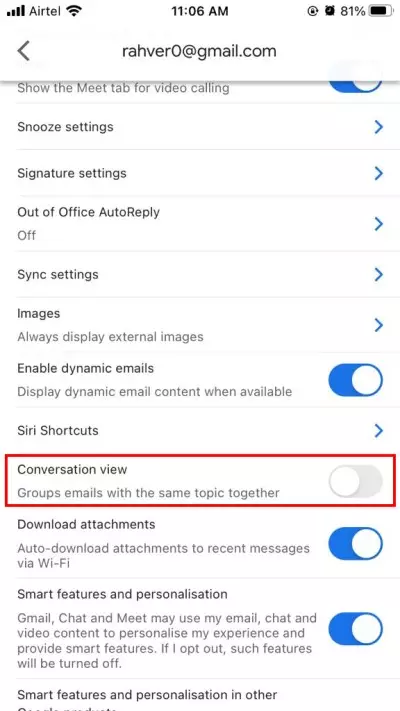 Fix Gmail Promotions and Social No Connection error in iPhone