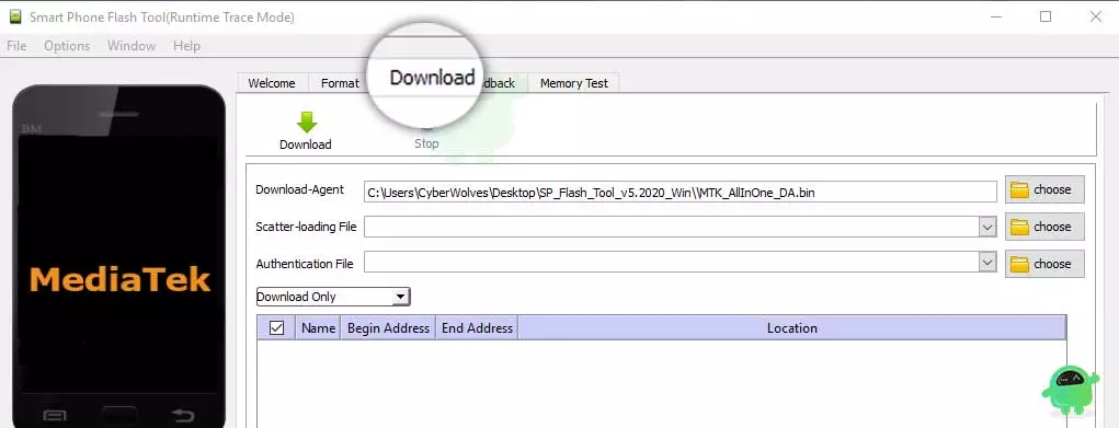 Shaashada SP Flash Tool