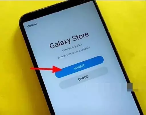 actualizar galaxy store