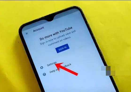 ਯੂਟਿਊਬ ਸੈਟਿੰਗ