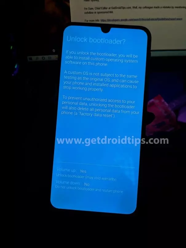 Desbloqueie o menu do carregador de inicialização Samsung Modo de download