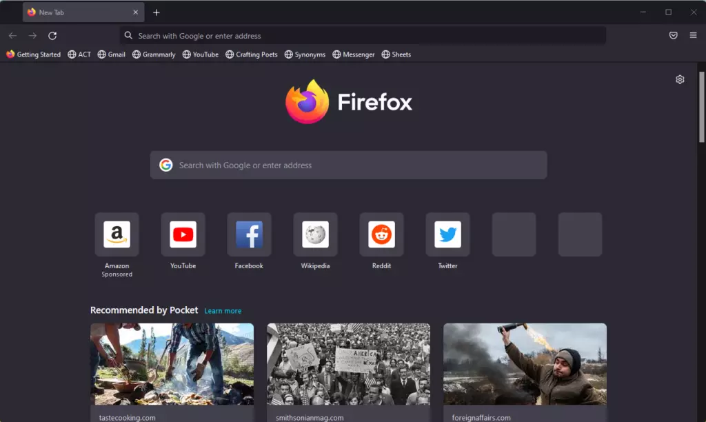 Windows 上の Firefox