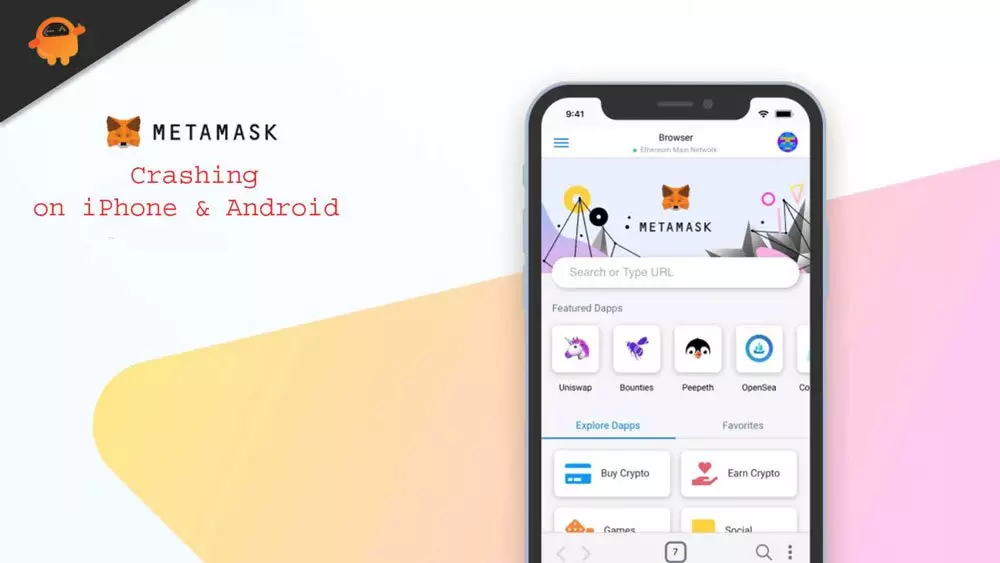 MetaMask Android яки iPhone-та бәрелү, Ничек төзәтергә?