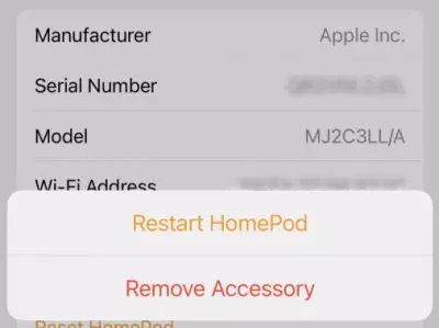 Solución: non se pode cambiar o volume do HomePod usando iPhone ou iPad 807_3