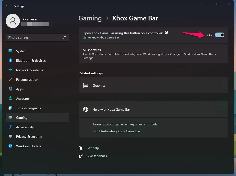 Xbox Spillbar auszeschalten (4)