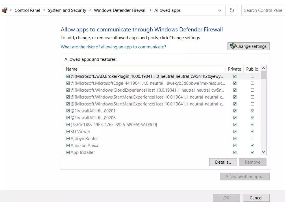 Ayusin: Bina-block ng Windows Defender Firewall Rule ang Iyong Koneksyon 973_3